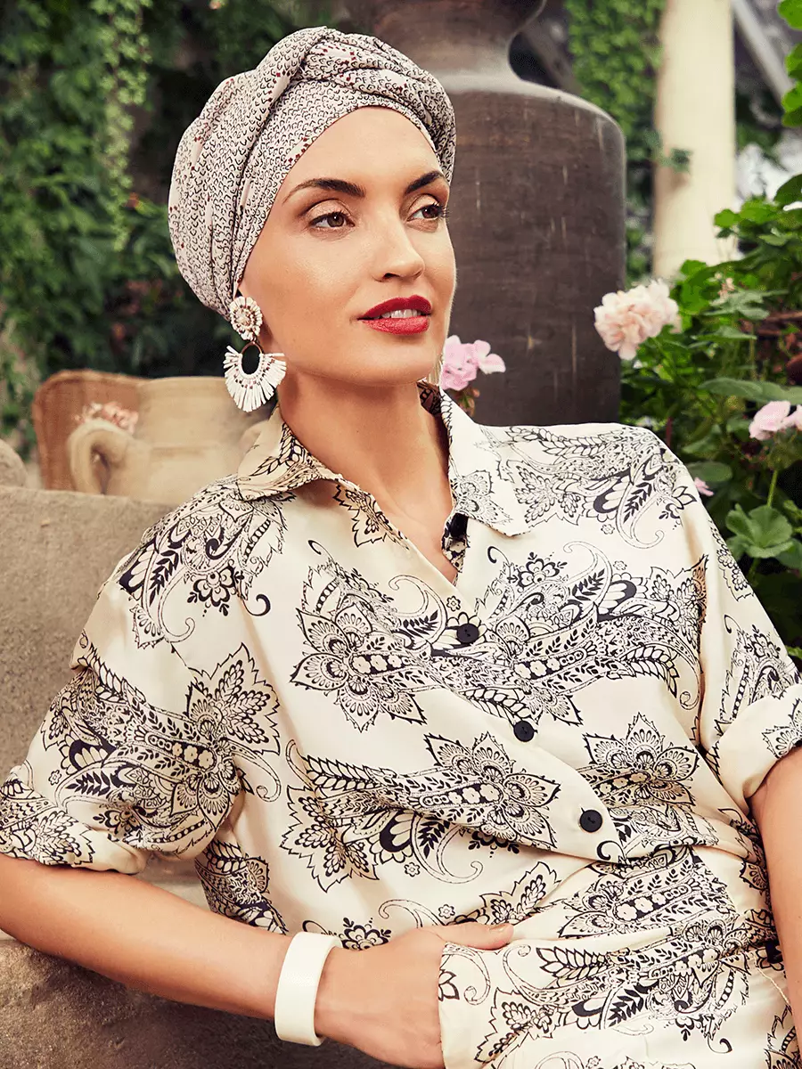 Christine Headwear | Amber · Boho Turban Set | Touch of Red